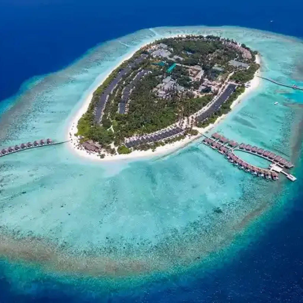 Las islas Maldivas Mapa para visitantes