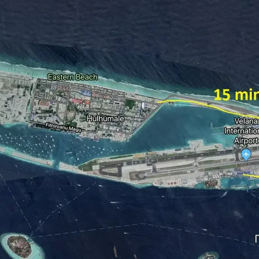 Hulhumale Map Maldives