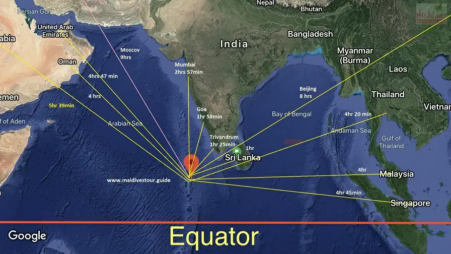 Maldives Islands Location On World Map